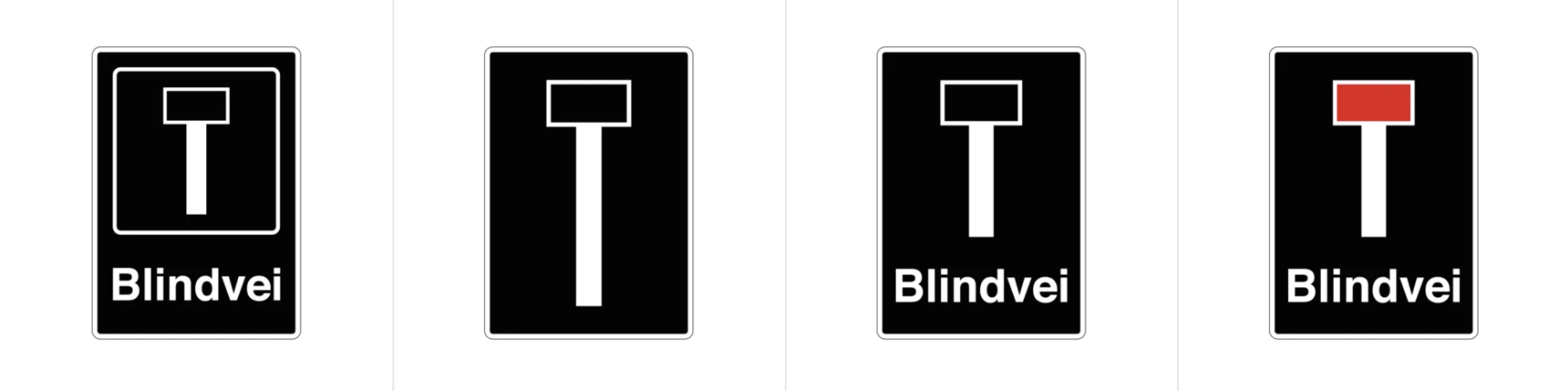Blindvei Skilt | Stort utvalg | SignOnline