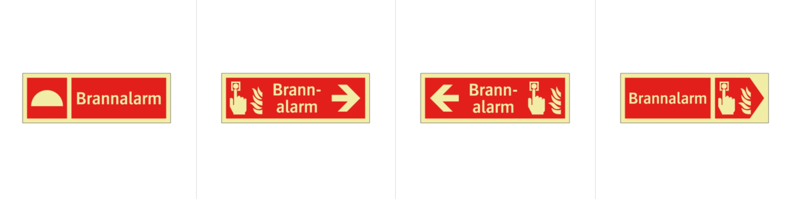 Brannalarm-skilt | Stort utvalg | SignOnline