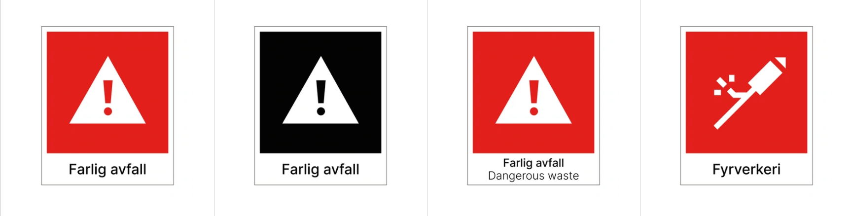 Farlig avfall-skilt | Stort utvalg | SignOnline