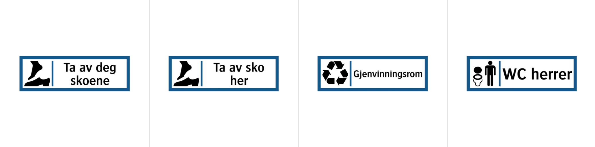 Informasjonsskilt | Stort Utvalg | Handle online