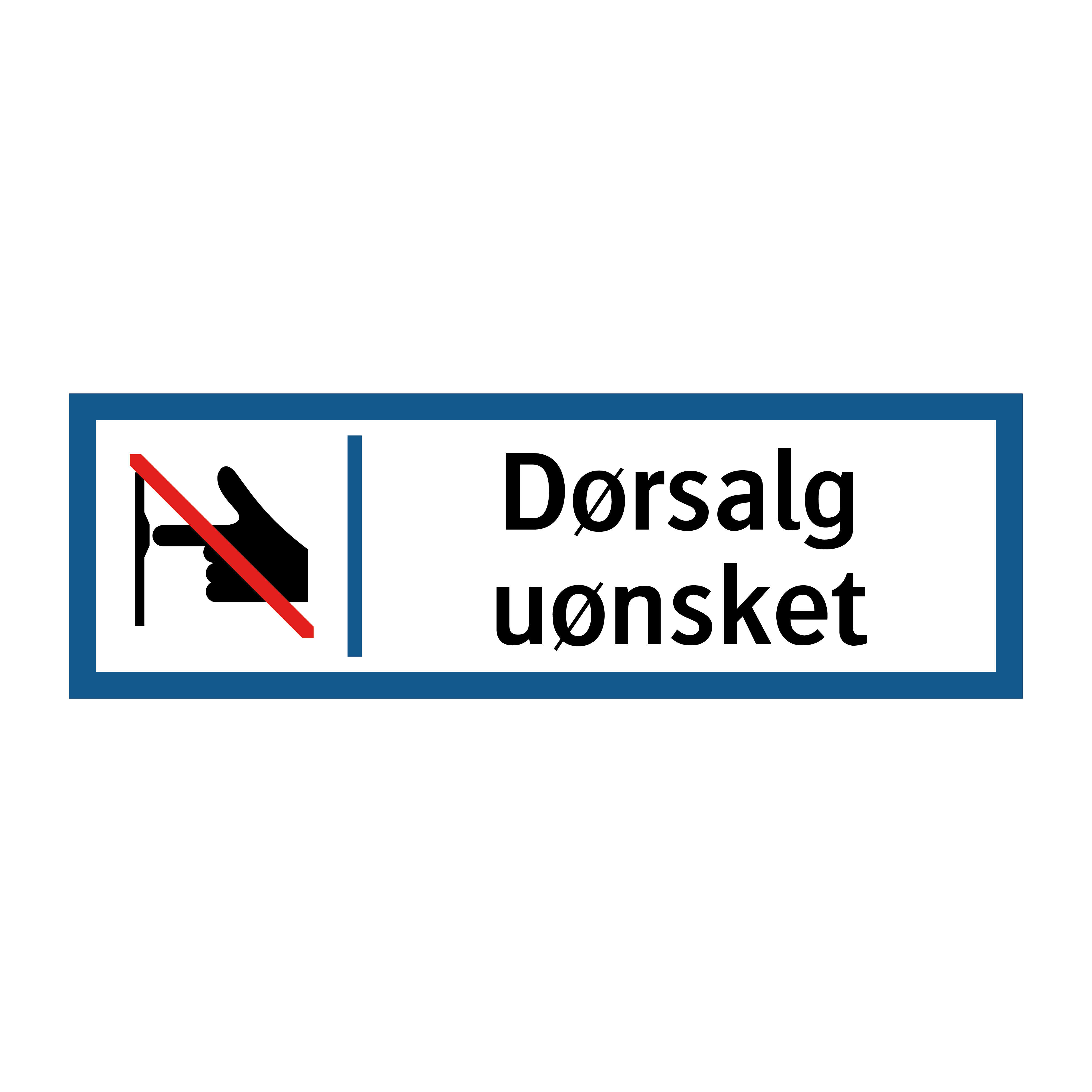 Dørsalg uønsket