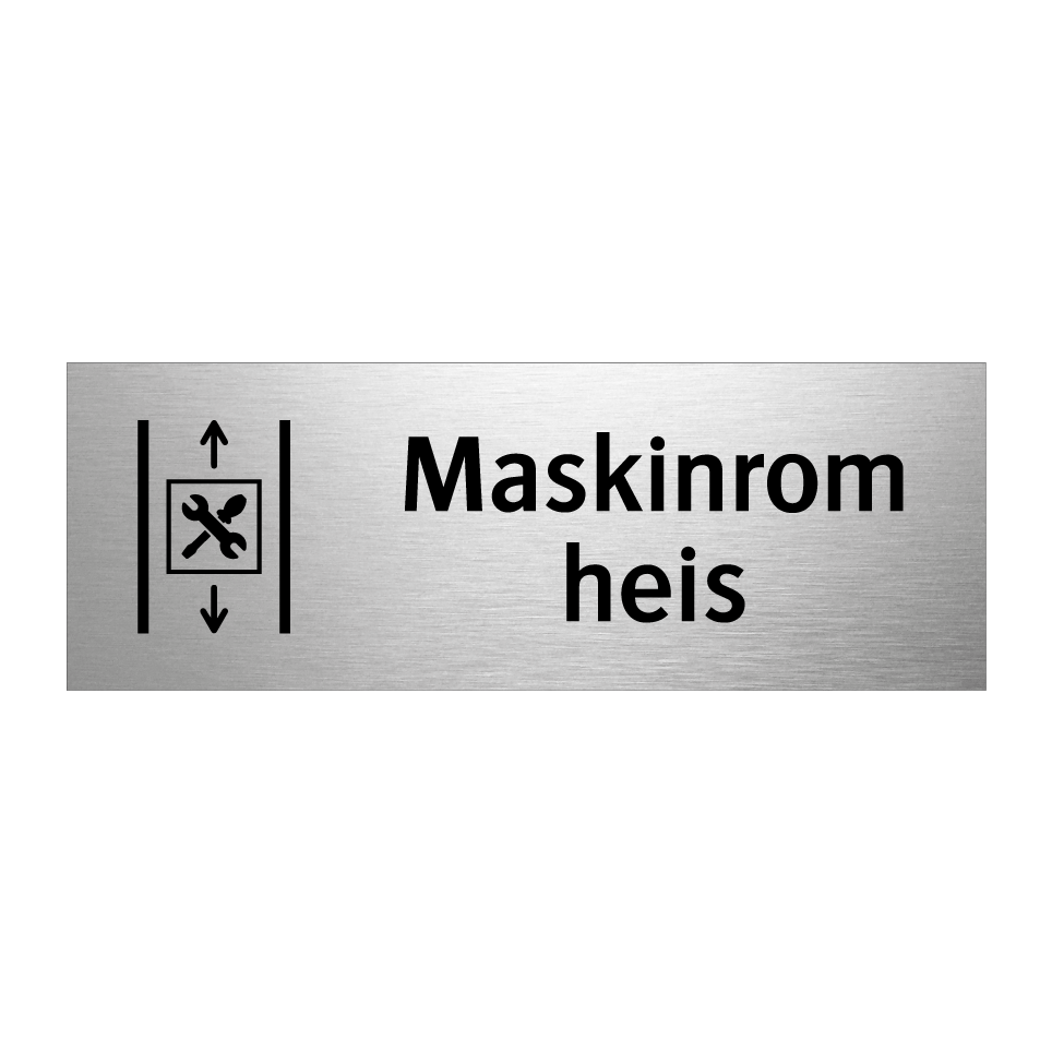 Kjøp Maskinrom heis skilt | SignOnline | NO-I305