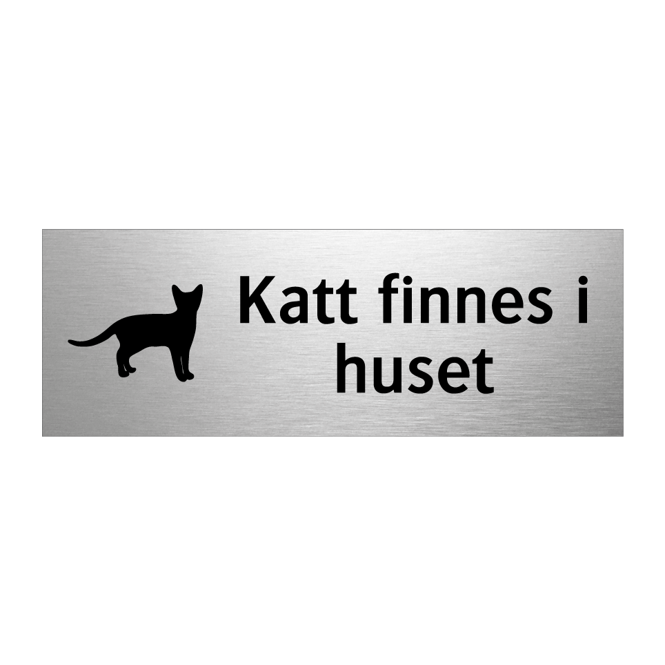 Kjøp Katt finnes i huset skilt | SignOnline | NO-I324