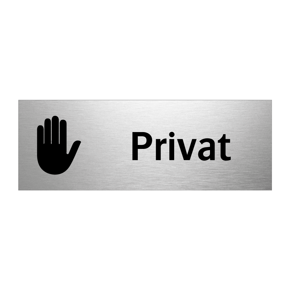 Kjøp Privat skilt | SignOnline | NO-I377