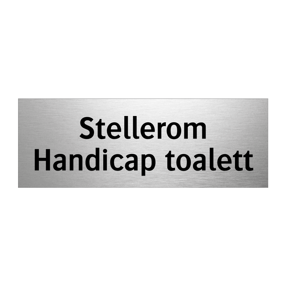Kjøp Stellerom Handicap toalett skilt | SignOnline | NO-I610
