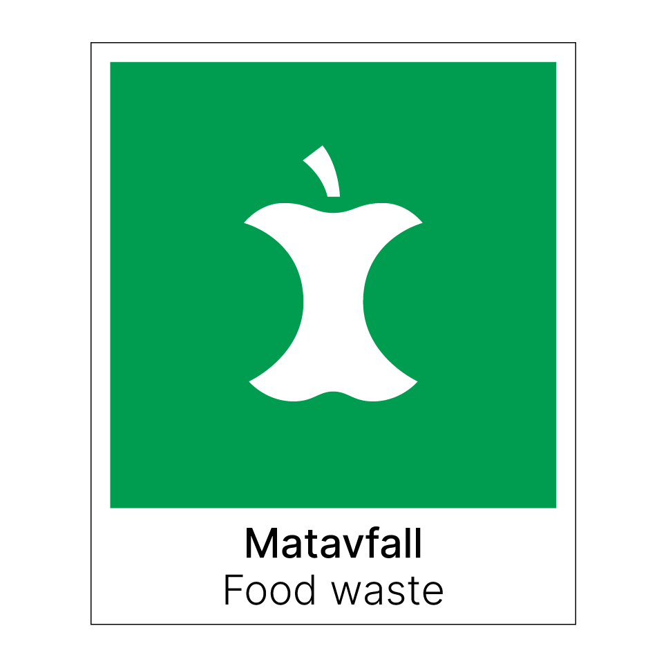 Matavfall - Food waste skilt | Kjøp Online | SignOnline