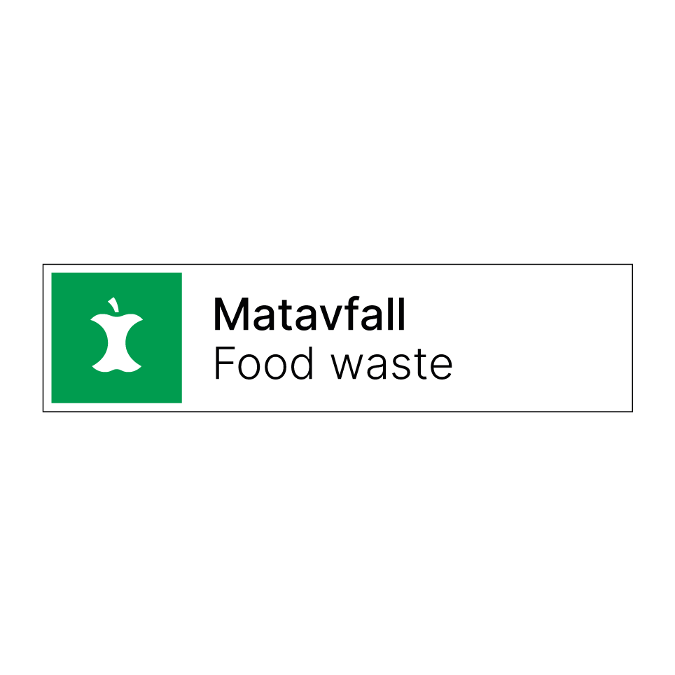 Matavfall - Food waste skilt | Kjøp Online | SignOnline