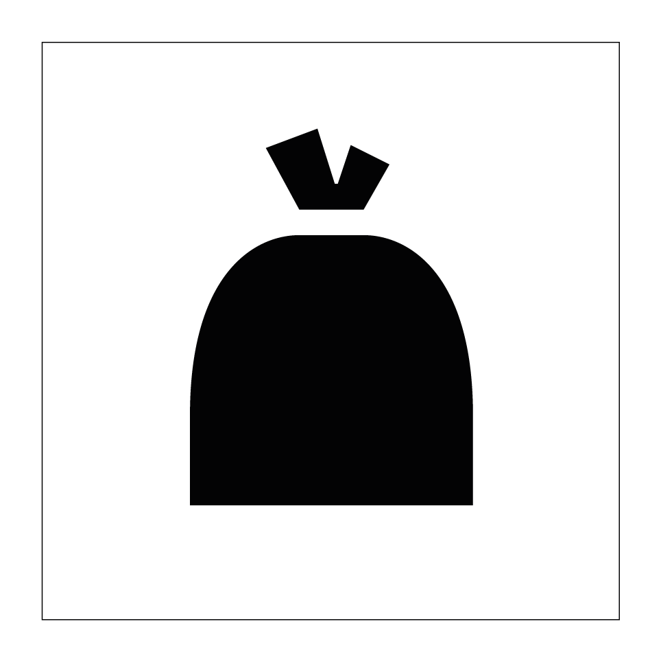 Kildesortering skilt Restavfall | Kjøp Online | SignOnline