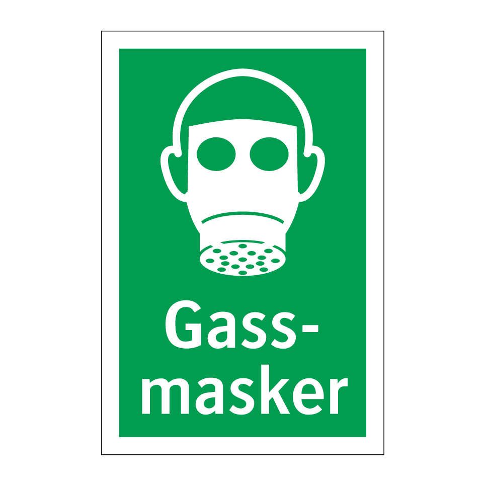 Gassmasker skilt | Kjøp Online | SignOnline