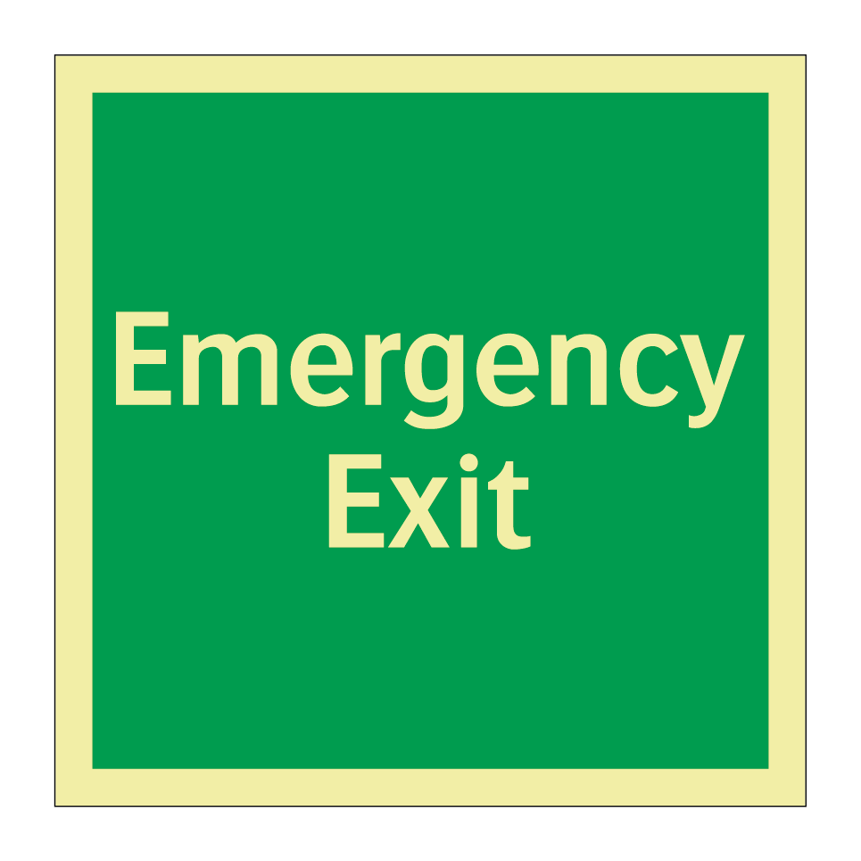 Emergency Exit skilt | Kjøp Online | SignOnline