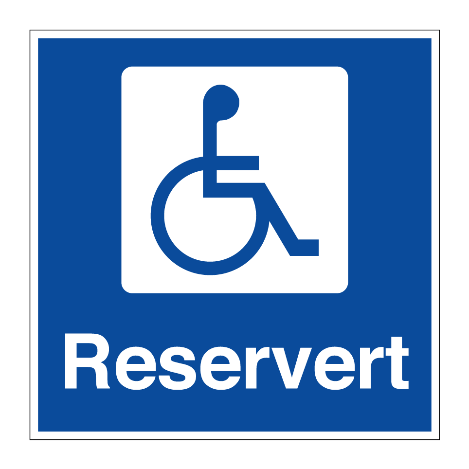 Kjøp Reservert skilt | SignOnline | NO-PA403