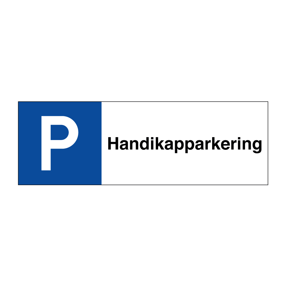 Kjøp Handikapparkering skilt | SignOnline | NO-PA430