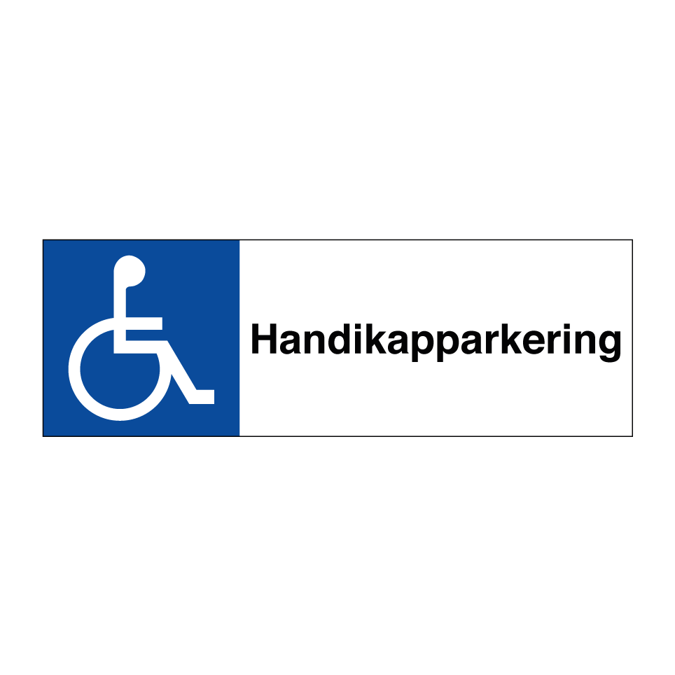 Kjøp Handikapparkering skilt | SignOnline | NO-PA439