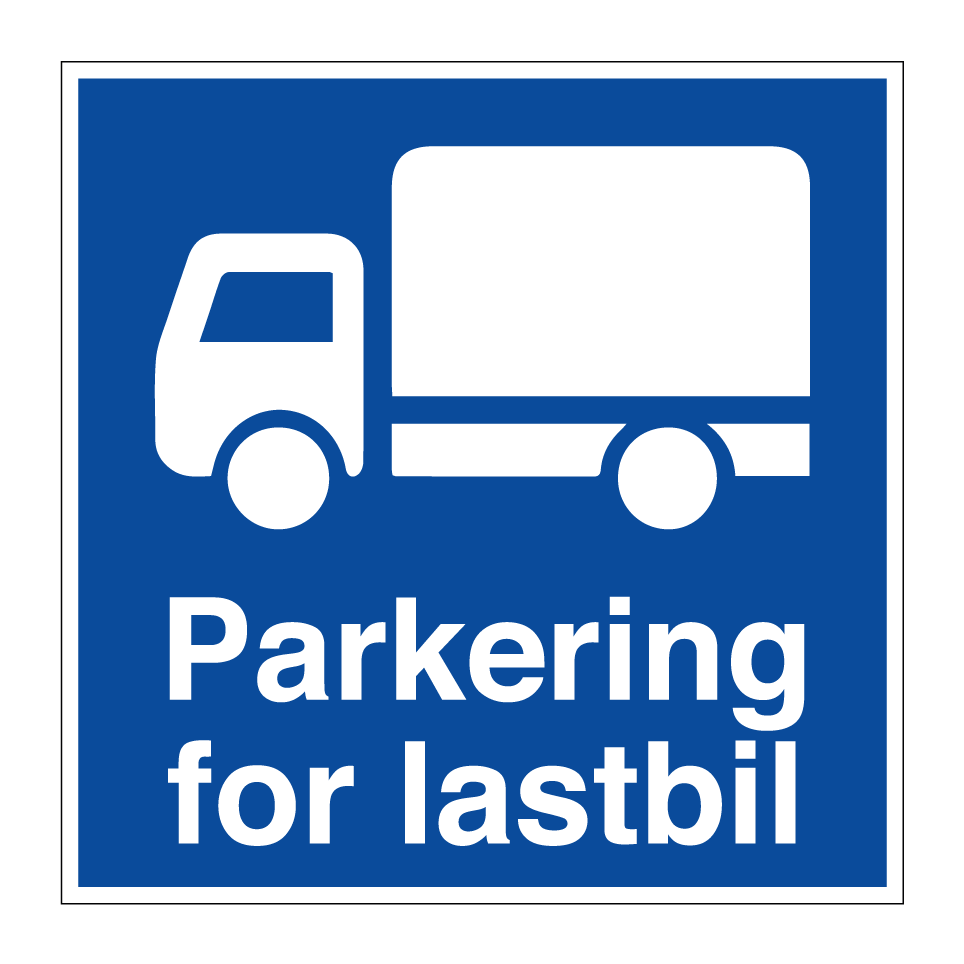 Kjøp Parkering for lastbil skilt | SignOnline | NO-PA487