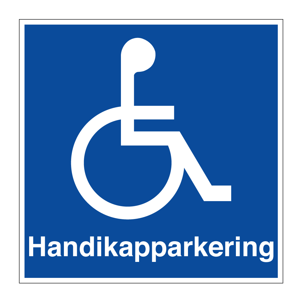 Kjøp Handikapparkering skilt | SignOnline | NO-PA500