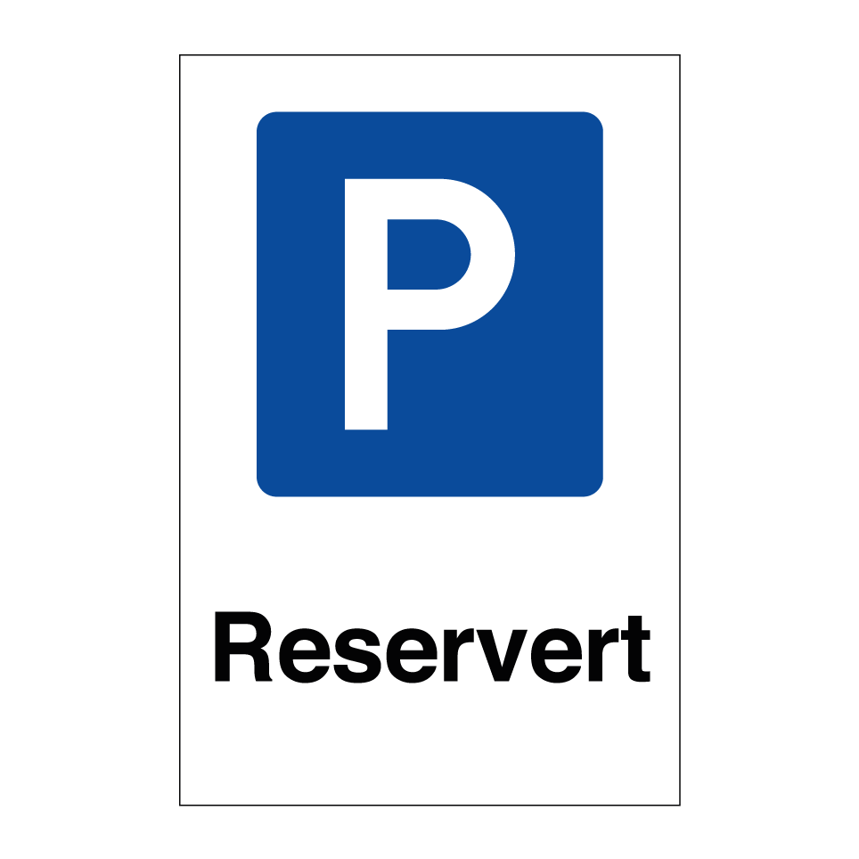 Kjøp Reservert skilt | SignOnline | NO-PA522
