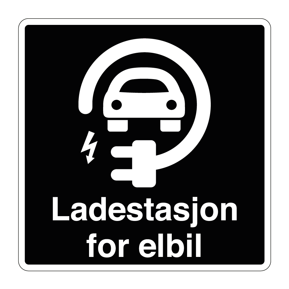 Ladestasjon for elbil skilt | Kjøp Online | SignOnline