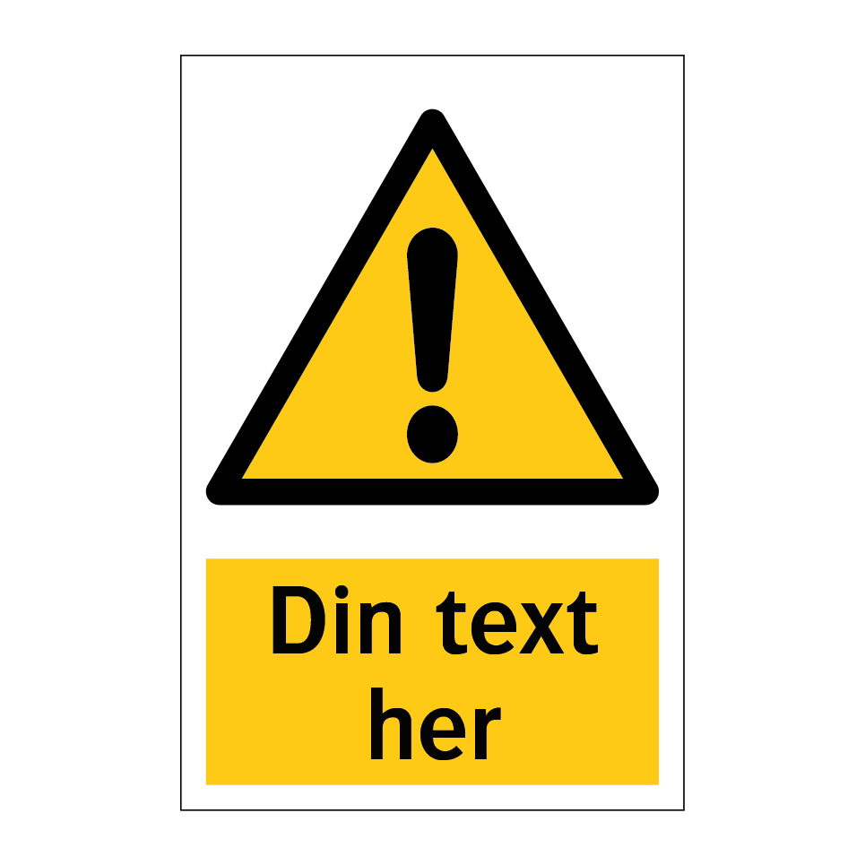 Varselskilt Lag varselskilt | Kjøp Online | SignOnline