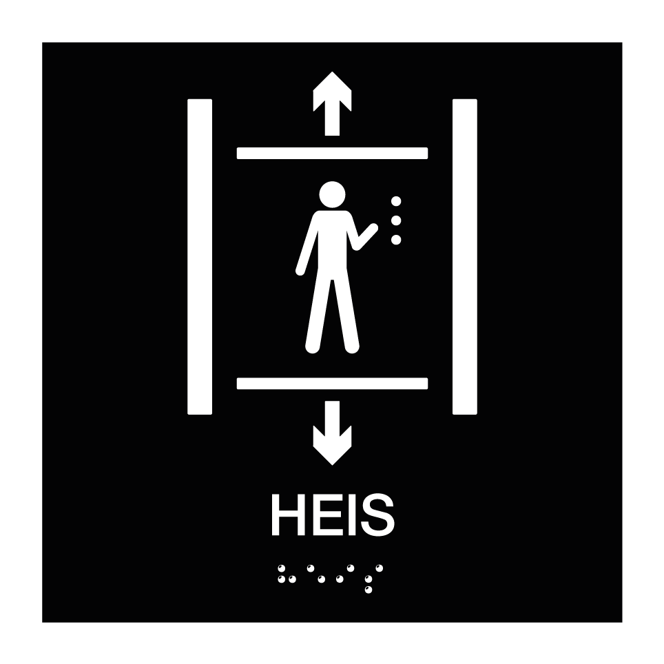 Heis taktilskilt | Kjøp Online | SignOnline