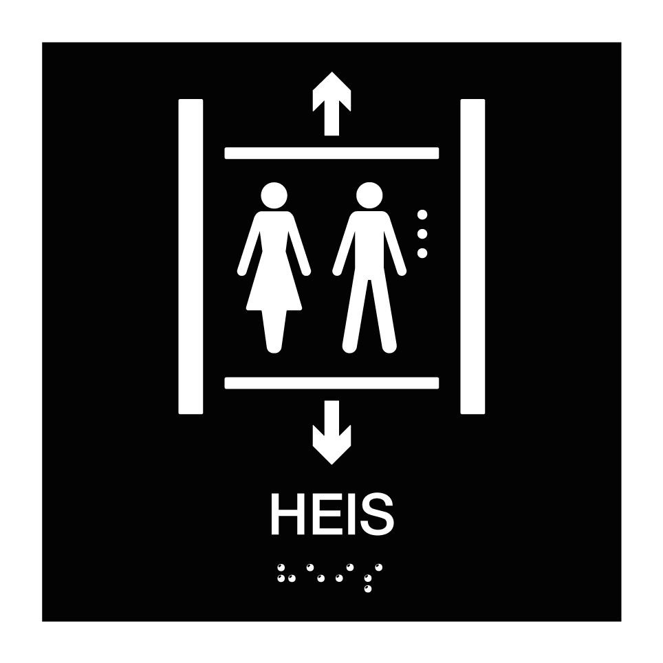 Heis taktilskilt | Kjøp Online | SignOnline