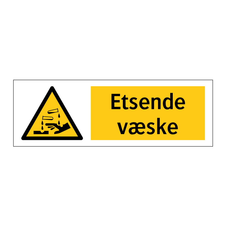 Varselskilt Etsende væske 3 | Kjøp Online | SignOnline